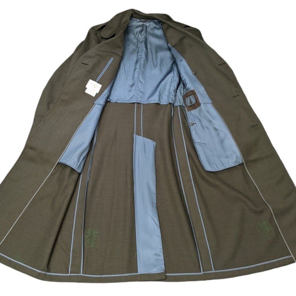 Us Marine Corps Wool Trench Overcoat - Gem